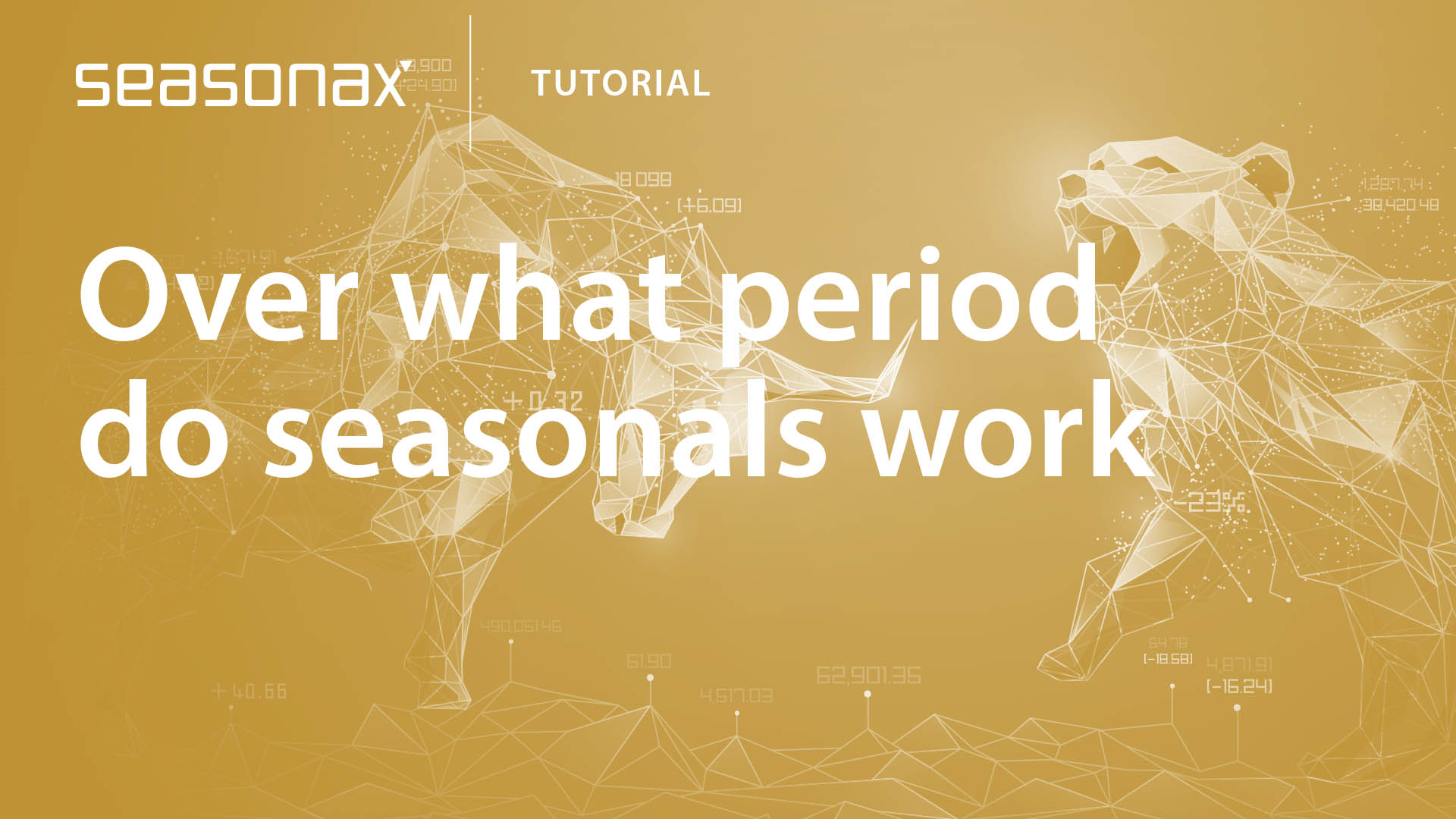 Seasonax Tutorial: Over what timeframe do seasonals work - seasonax