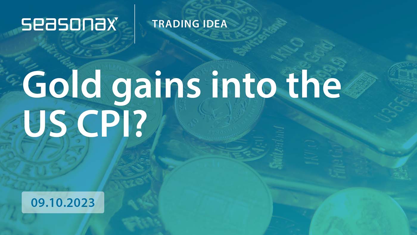 Gold gains into the US CPI? - seasonax
