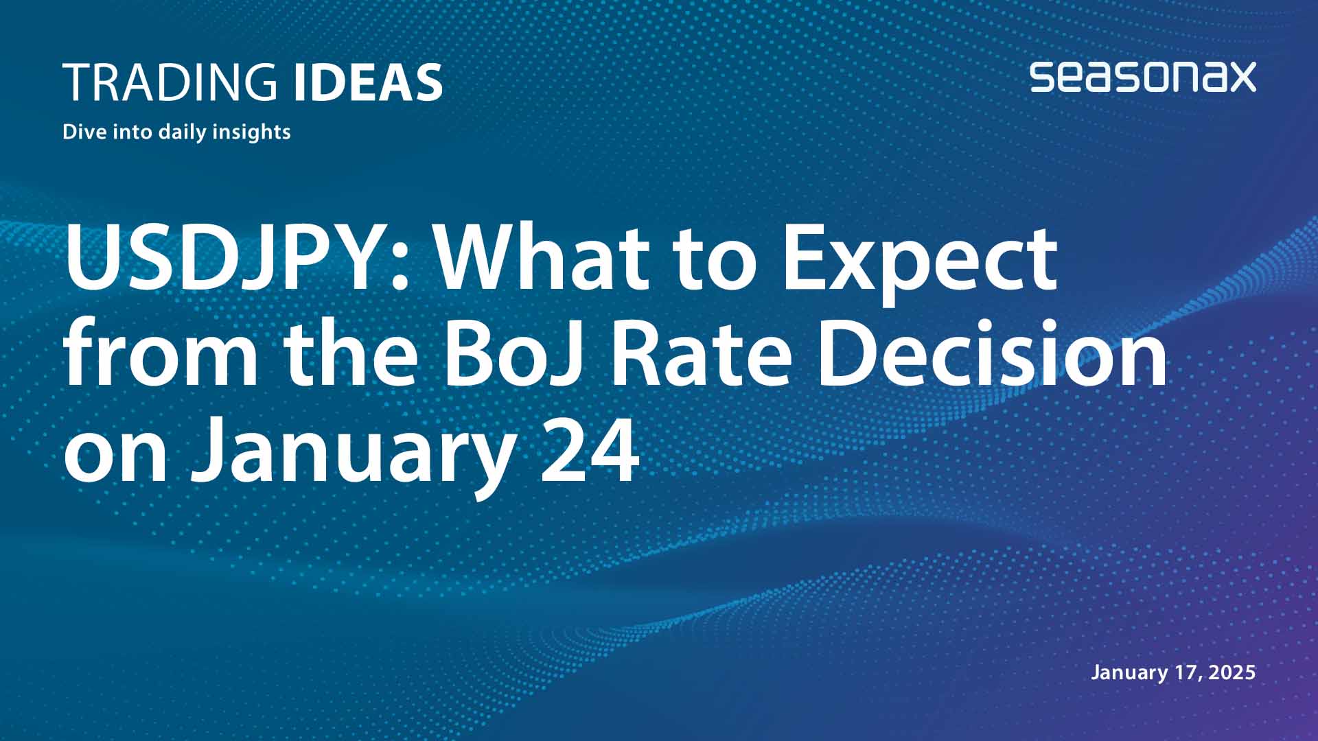 The impact for the JPY on a BoJ rate change - seasonax